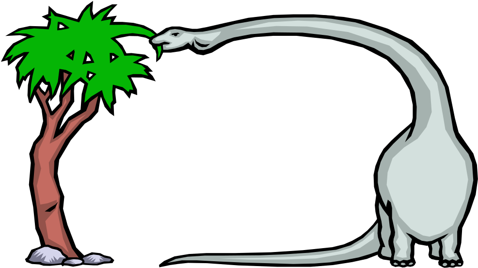 Download Brontosaurus Frame - Cartoon Long Neck Dinosaur - Full Size ...
