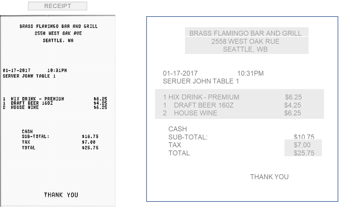 Download Ocr Sample Receipt - Optical Character Recognition - Full Size ...