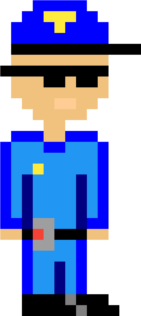 Download Cop - Sprite - Full Size PNG Image - PNGkit