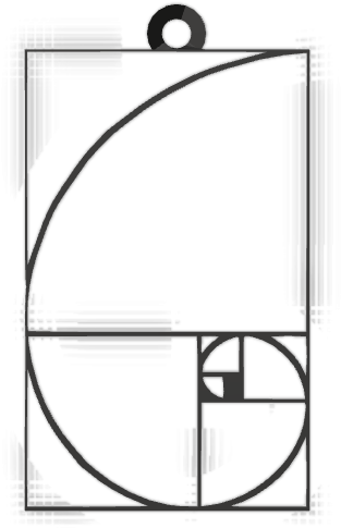 Download Fibonacci Spiral Pendant Attempt - Drawing - Full Size PNG ...