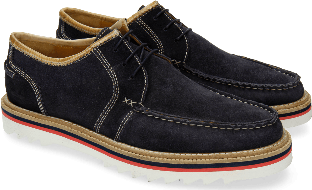 Download Derby Shoes Jack 12 Suede Pattini Navy Binding - Slip-on Shoe ...