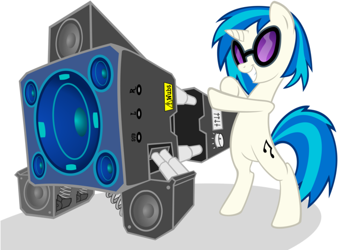 Download About - Mlp Dj Pon3 Bass Cannon - Full Size PNG Image - PNGkit