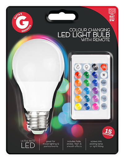 Download Remote Control Colour Changing Led Bulb Es/e27 - Colour ...