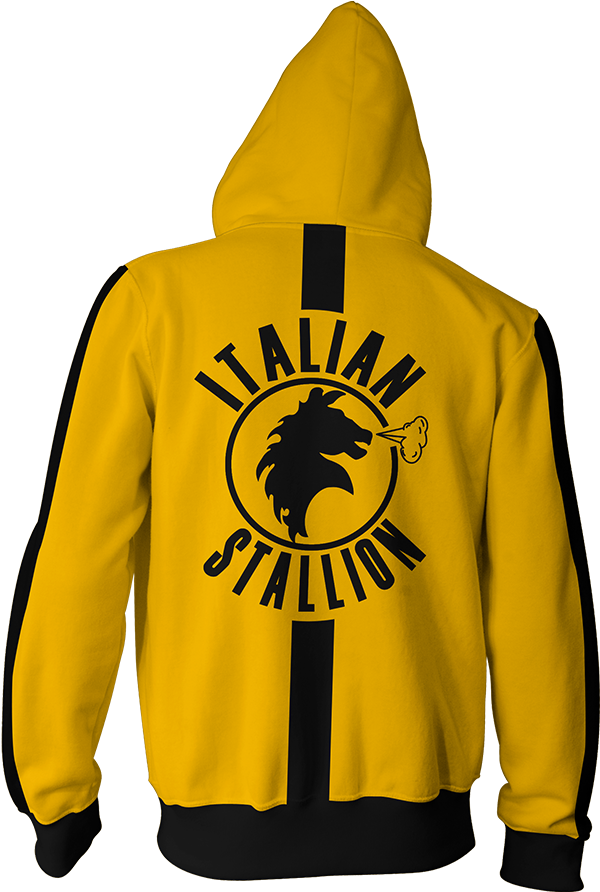 Download Rocky Balboa Italian Stallion Logo Zip Up Hoodie Fullprinted ...