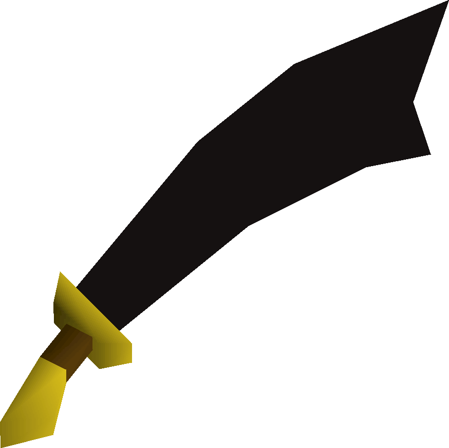 Download Black Scimitar - Runescape Black Scimitar - Full Size PNG ...