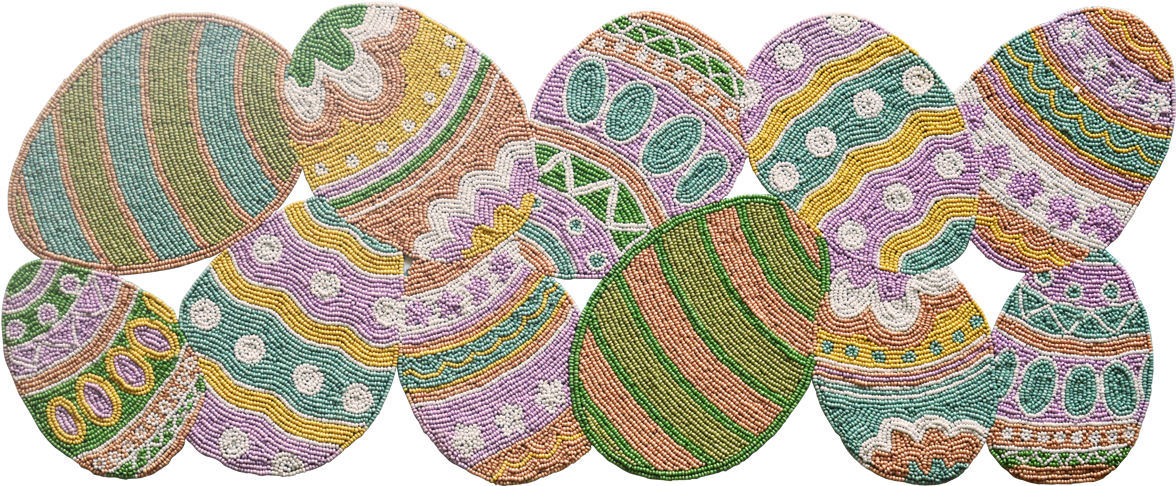 Download Eggs Table Runner - Easter Beaded Table Runners - Full Size PNG Image - PNGkit