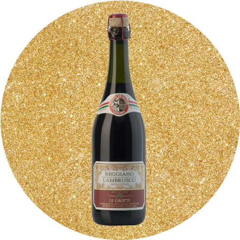 Download Le Grotte Reggiano Lambrusco - Eleganter Imitat-goldglitter ...