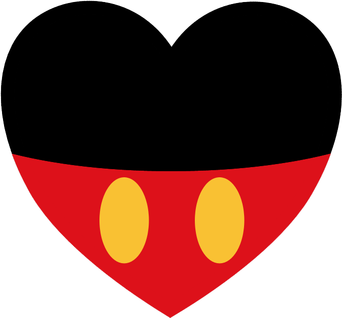 Download Mickey Mouse Heart Icon - Heart - Full Size PNG Image - PNGkit