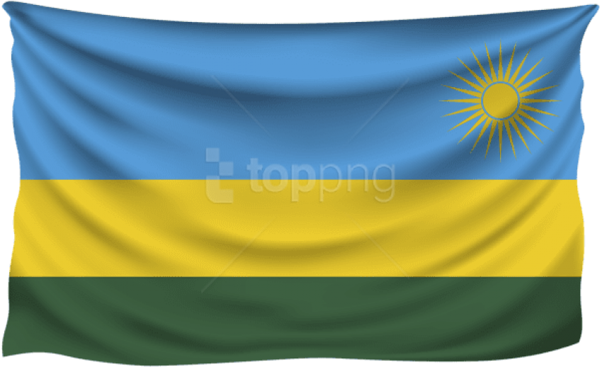 Download Free Png Download Rwanda Wrinkled Flag Clipart Png - Rwanda ...