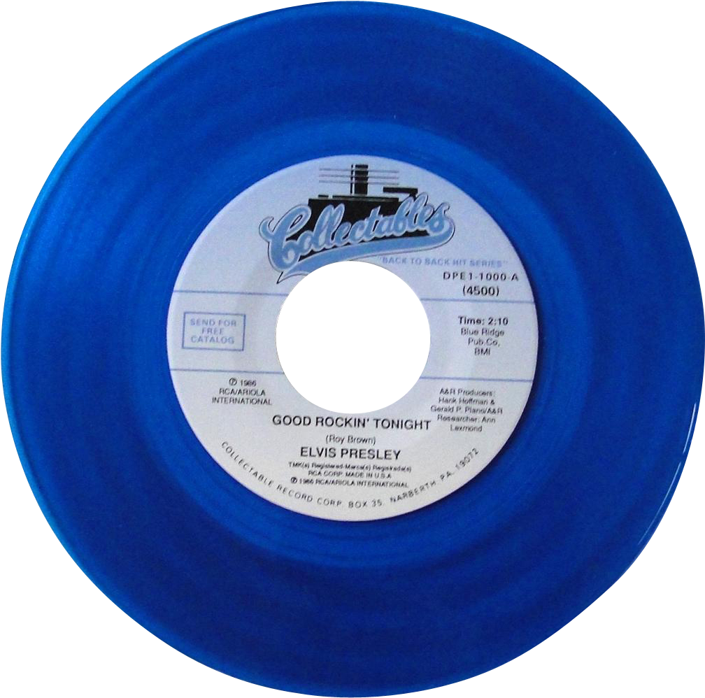 Download Elvis Presley On Collectables - Label - Full Size PNG Image ...