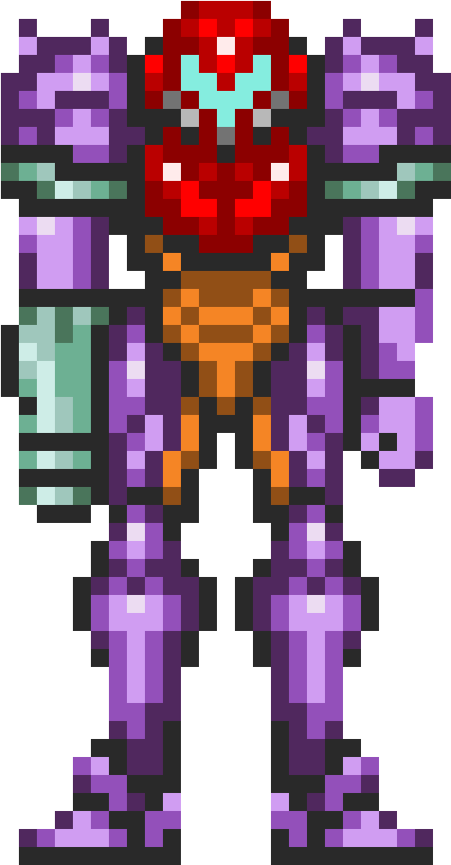 Download Super Metroid - Samus Pixel Art - Full Size PNG Image - PNGkit