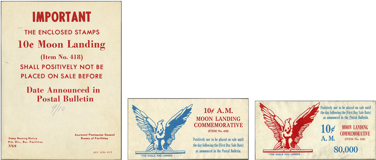 Download Post Office Notices Early Release Moon Landing Stamp - Poster ...