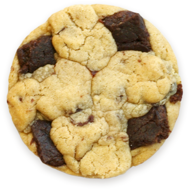 Download Brookie 1-2 - Chocolate Chip Cookie - Full Size PNG Image - PNGkit