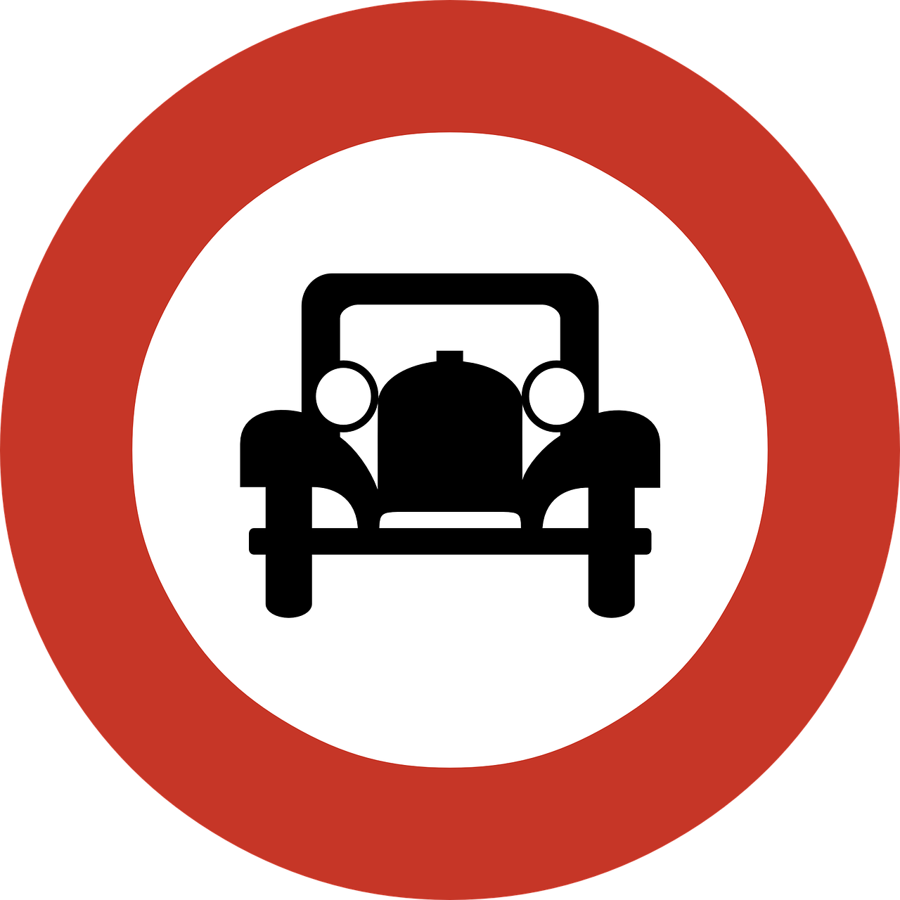 Download Ban Banned Motor Vehicles - Sign - Full Size PNG Image - PNGkit