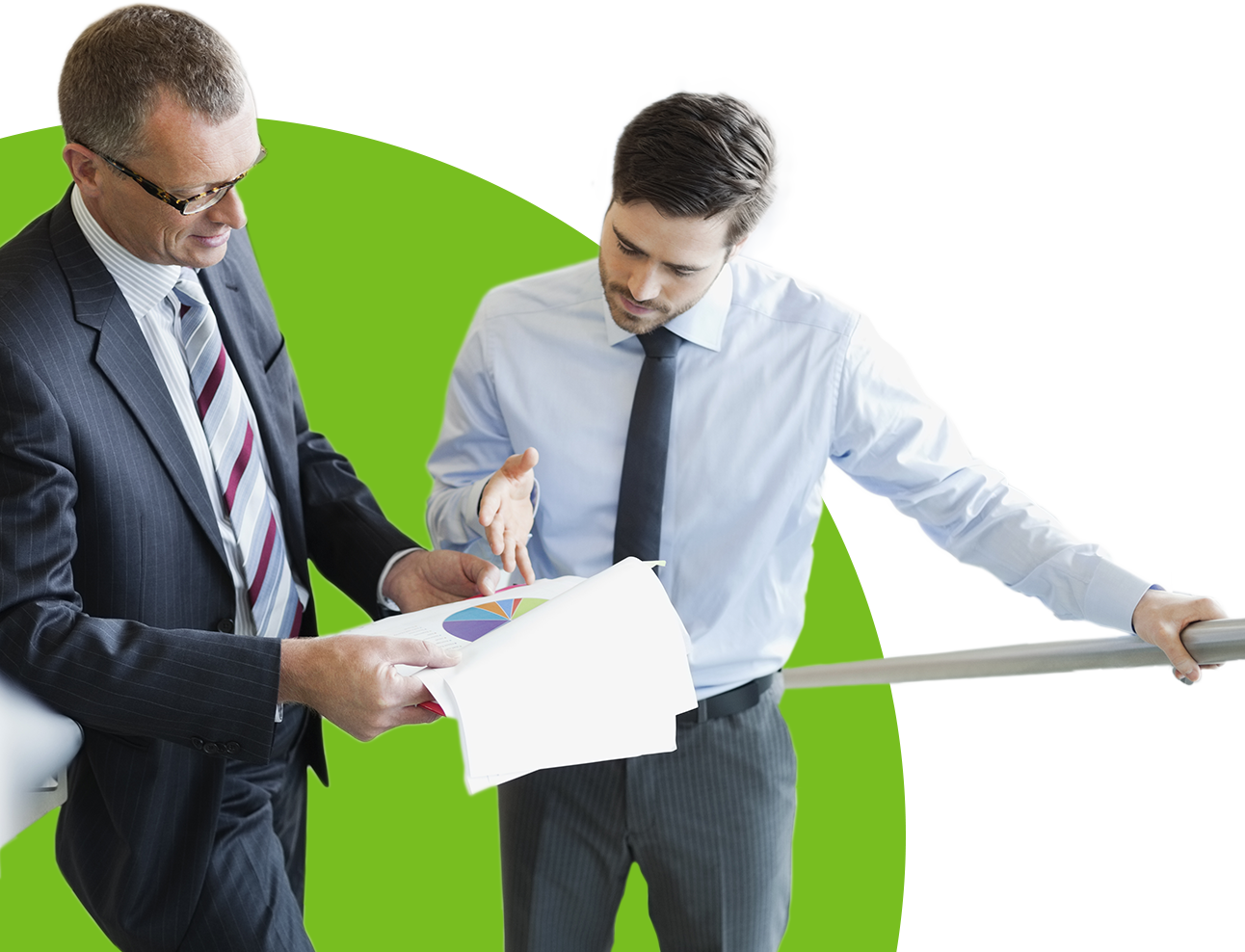 Download Two Businessmen Talking - Sales Call - Full Size PNG Image ...