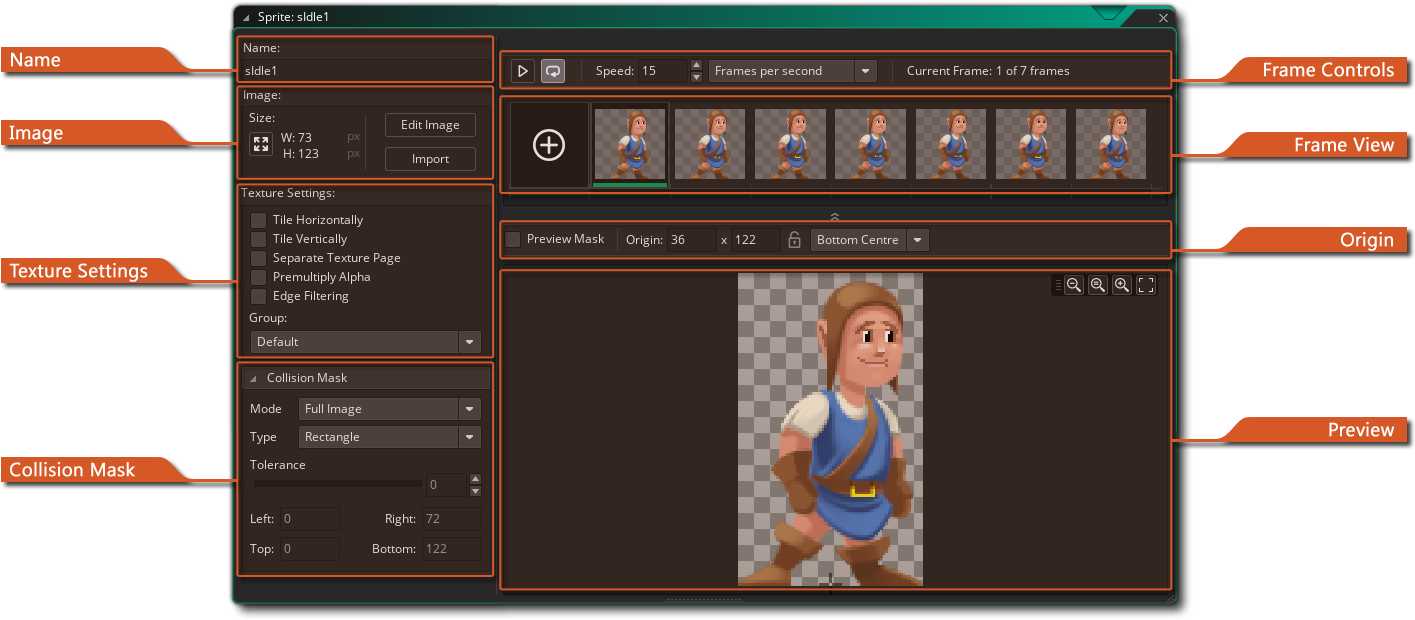 Download Click Edit Sprite Gamemaker - Full Size PNG Image - PNGkit