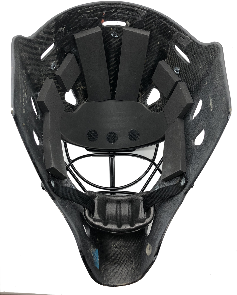Download Hockey Goalie Helmet Padding - Full Size PNG Image - PNGkit