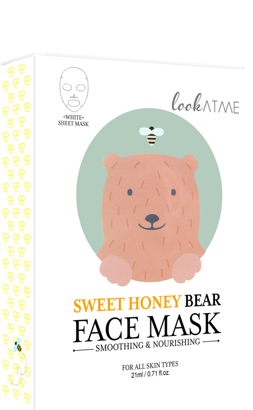 Download Face Mask- Sweet Honey Bear - Brown Bear - Full Size PNG Image ...