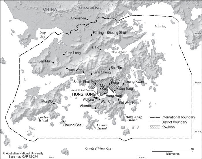 Download 12-273 Hong Kong Bw Relief - Hong Kong Map - Full Size PNG ...
