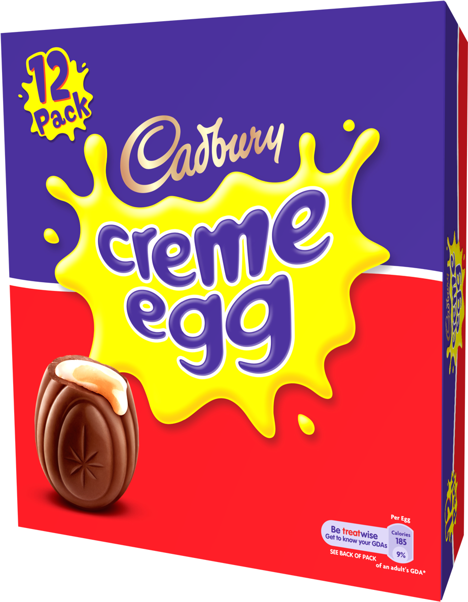 Download Creme Egg 12 Pack Box - Cadbury Creme Eggs 12 - Full Size PNG ...
