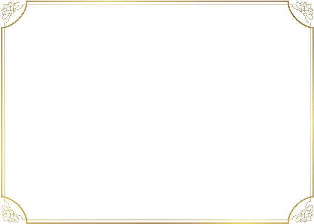 Download Golden Frame - Line Art - Full Size PNG Image - PNGkit