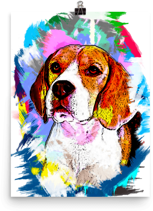 Download Beagle Artistic Photo Art Poster - Beagle Poster - Full Size ...