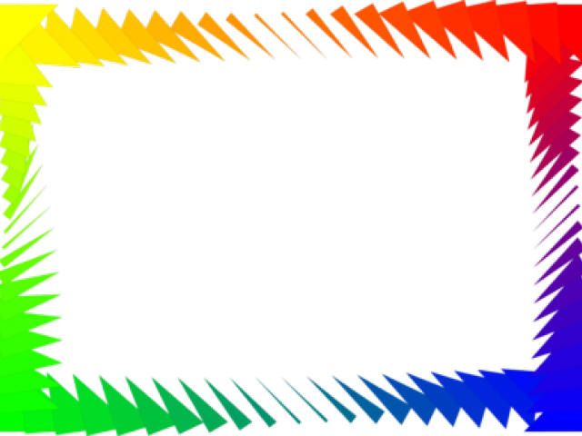 Download Transparent Neon Clipart Frame - Colorful Border Transparent ...