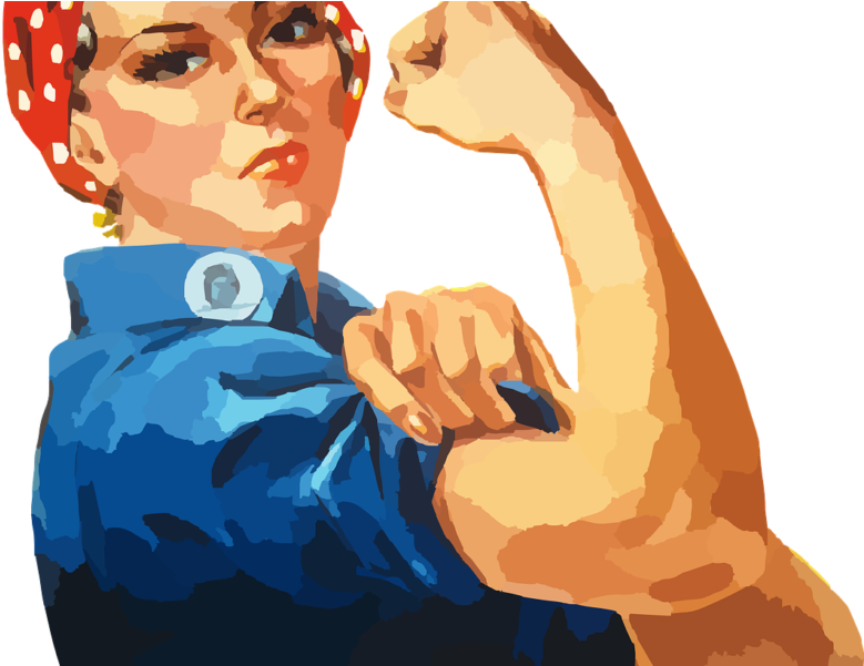 Download We Can Do It Woman Transparent - Full Size PNG Image - PNGkit