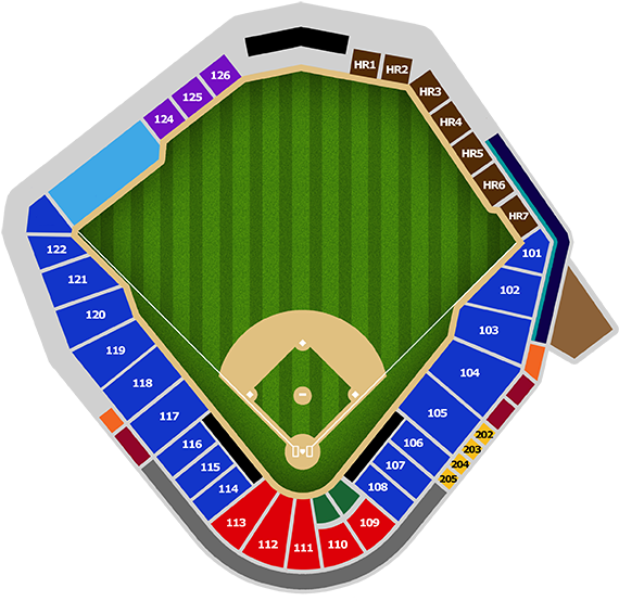 Download Charlotte Knights Stadium Map - Full Size PNG Image - PNGkit