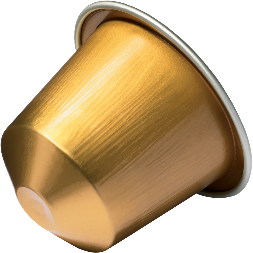 Download Gold Nespresso Capsule - Full Size PNG Image - PNGkit