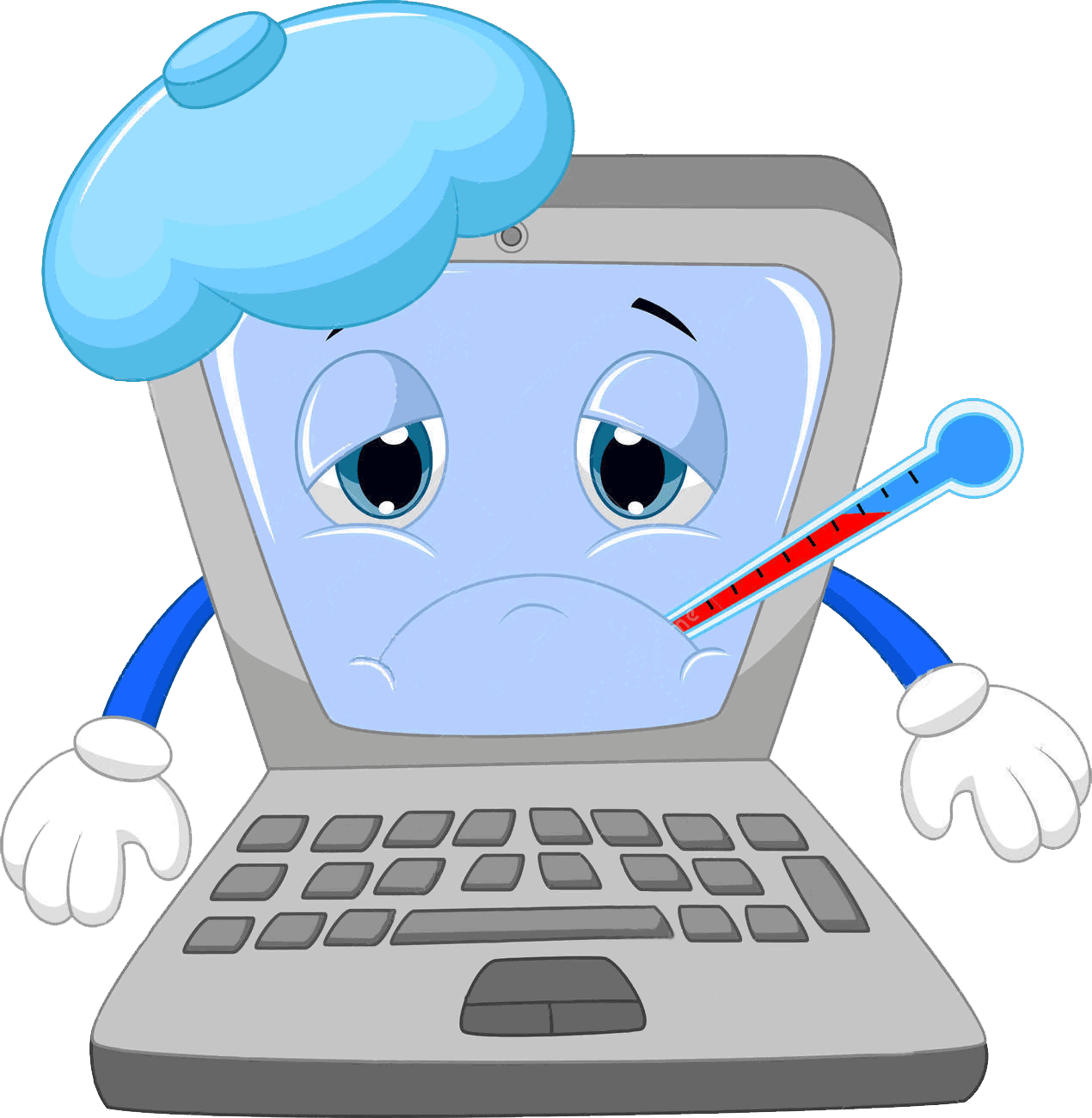 Download Computadora Enferma Png - Cartoon Picture Of Computer Virus ...