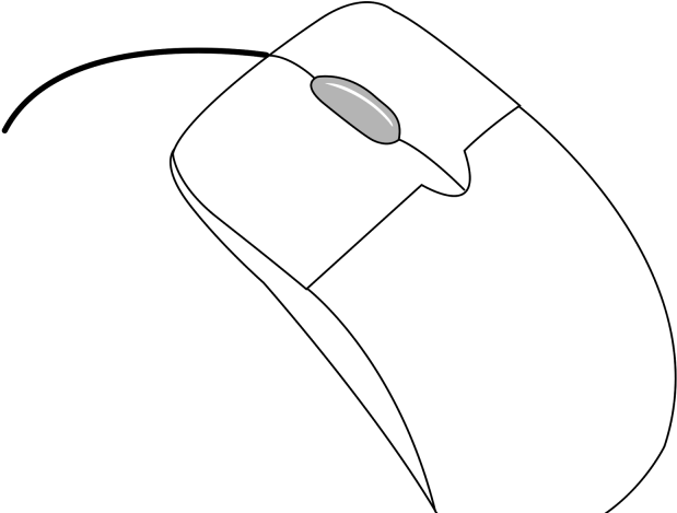 Download Transparent Computer Mouse Clipart Computadora - Line Art - PNGkit