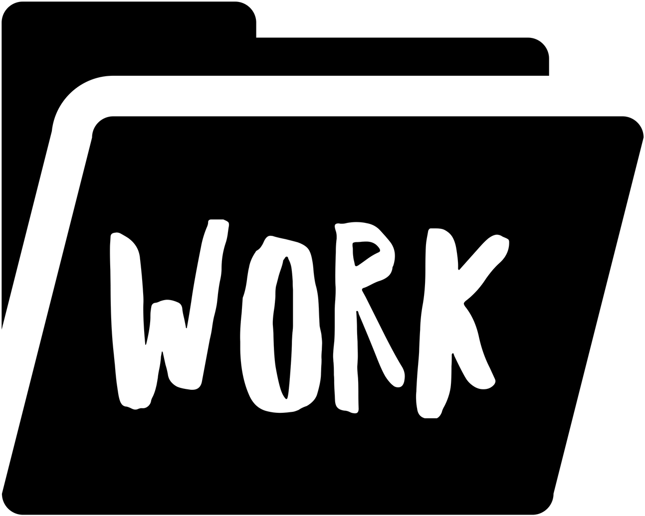 Download White Folders With Black Text - Icon Cute For Folder Pc - Full ...