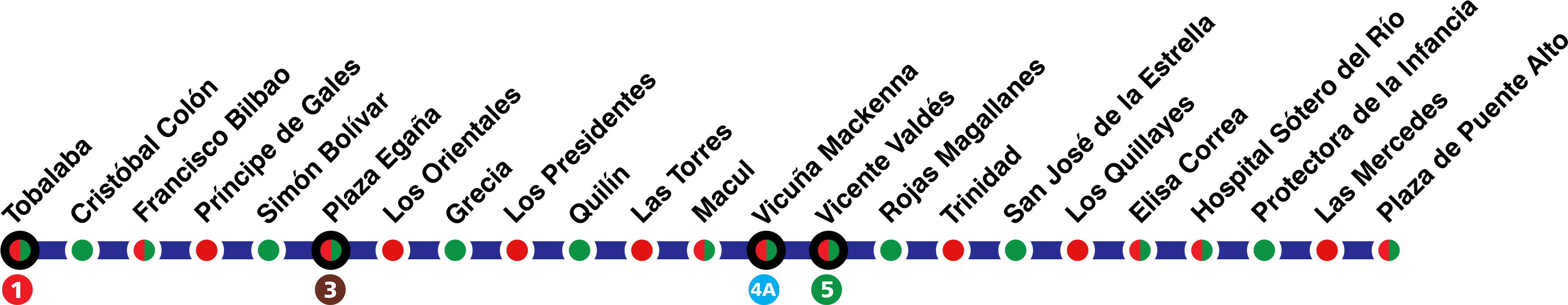 Download Mapa Línea 4 Metro De Santiago - Circle - Full Size PNG Image ...