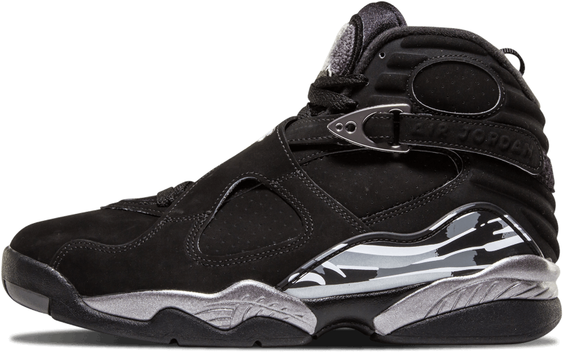 Download Air Jordan 8 Chrome - Jordans 8 - Full Size PNG Image - PNGkit