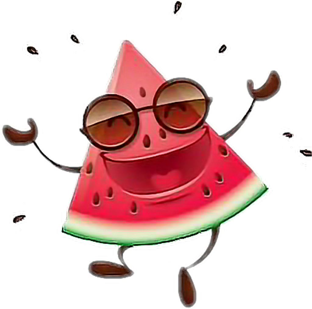 Download Watermelon Sticker - Watermelon Character - Full Size PNG ...