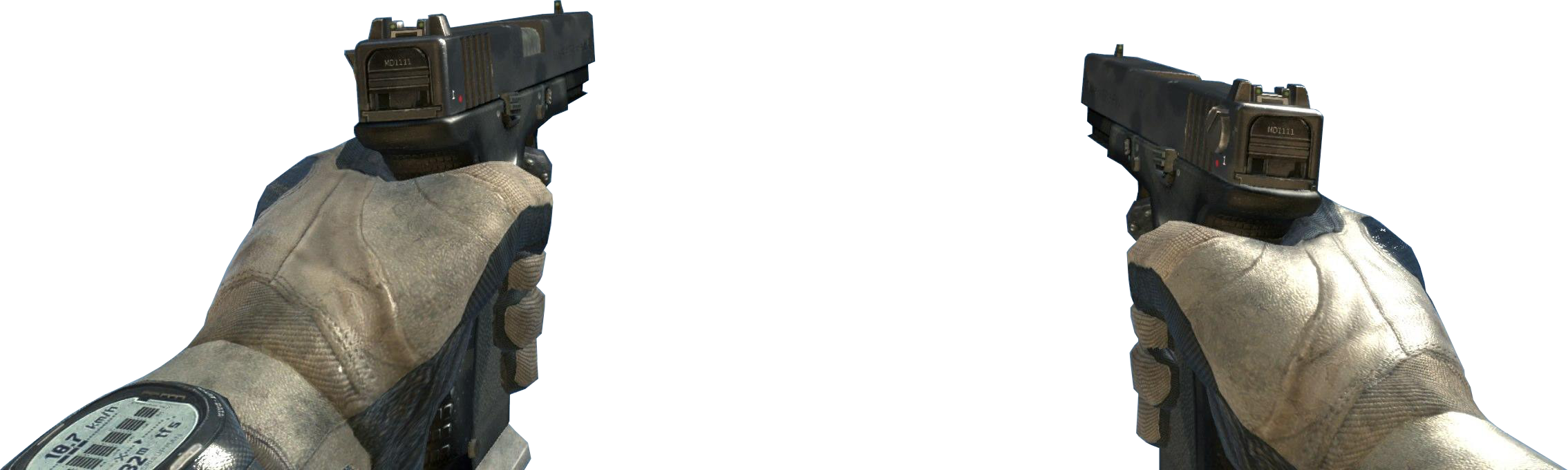 Download Mp412-mw3 - Airsoft Gun - Full Size PNG Image - PNGkit