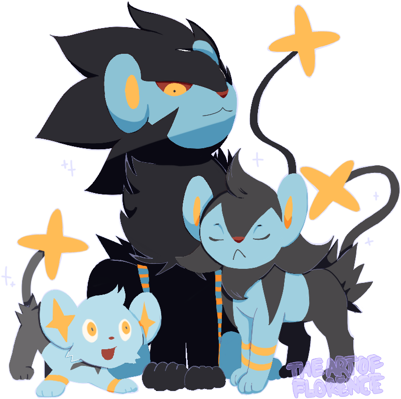 Download Luxray Shinx Luxio Pokemon Theartofflorence - Luxio Pokemon ...
