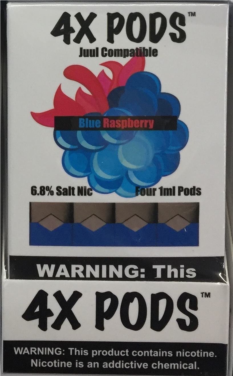 Download 4x Pods Blue Raspberry - Mrs Malik - Full Size PNG Image - PNGkit