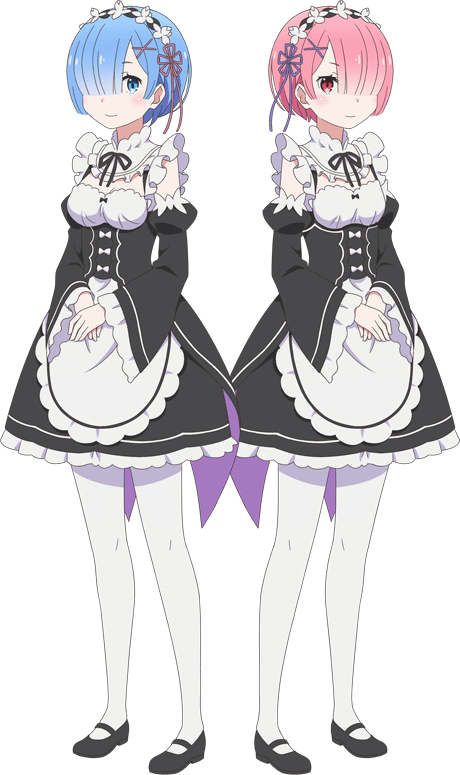 Download Re Zero Png Rem Y Ram - Full Size PNG Image - PNGkit