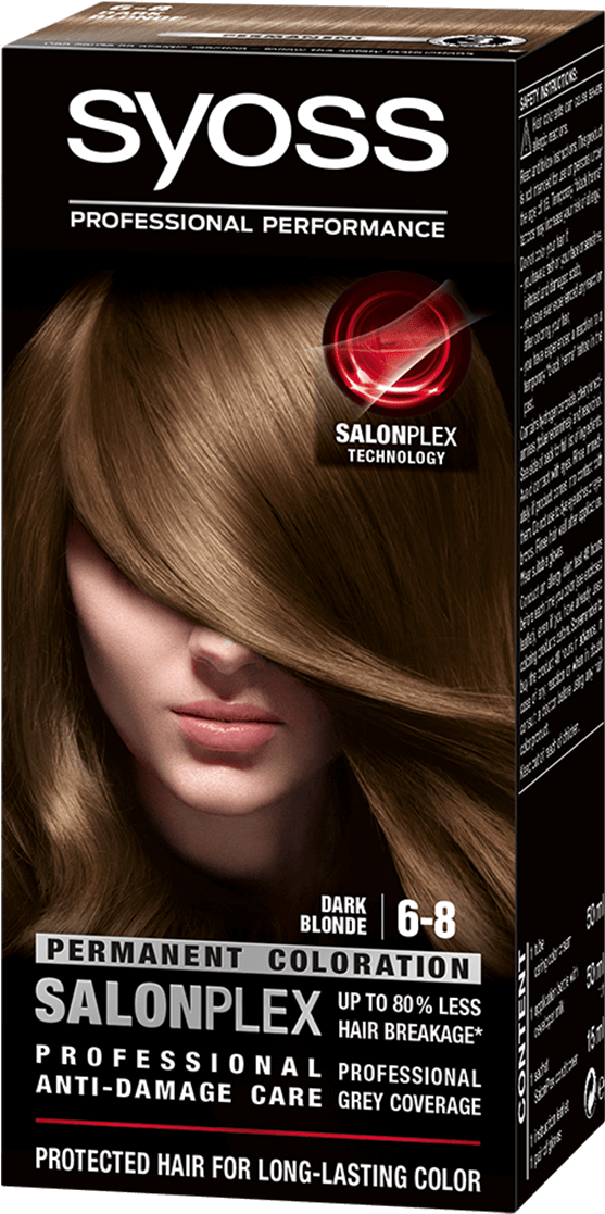Download Syoss Com Color Salonplex 6 8 Dark Blonde - Syoss - Full Size ...