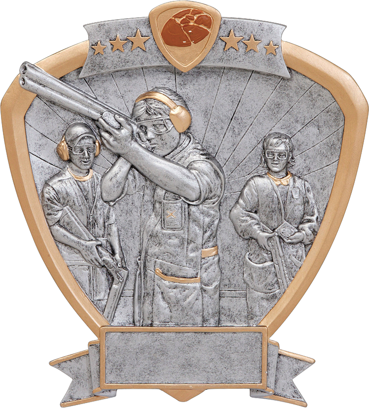 Download Shield Series Silver And Gold Sport Activity Resin - Trap ...