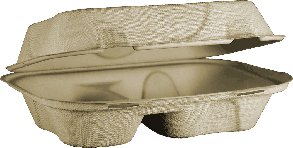 Download 9x6x3″ Fiber Clamshell, 2-compt - Box - Full Size PNG Image ...