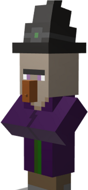 Download Minecraft Witch - Cartoon - Full Size PNG Image - PNGkit
