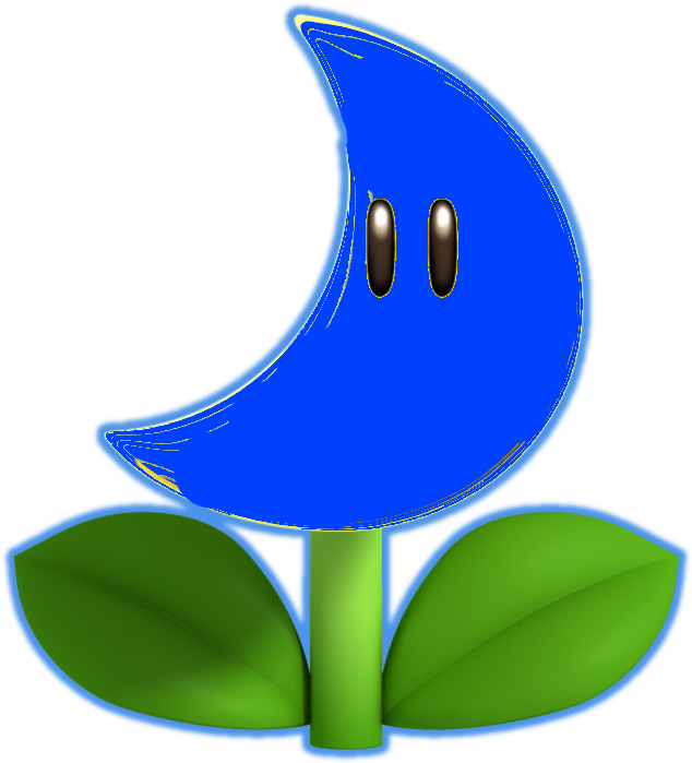 Download Transparent Moon Flower - Moon Flower Mario - PNGkit