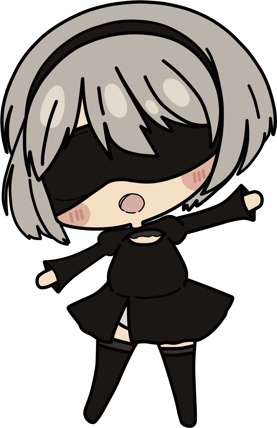 Download 2b From Nier Automata - Nier: Automata - Full Size PNG Image ...