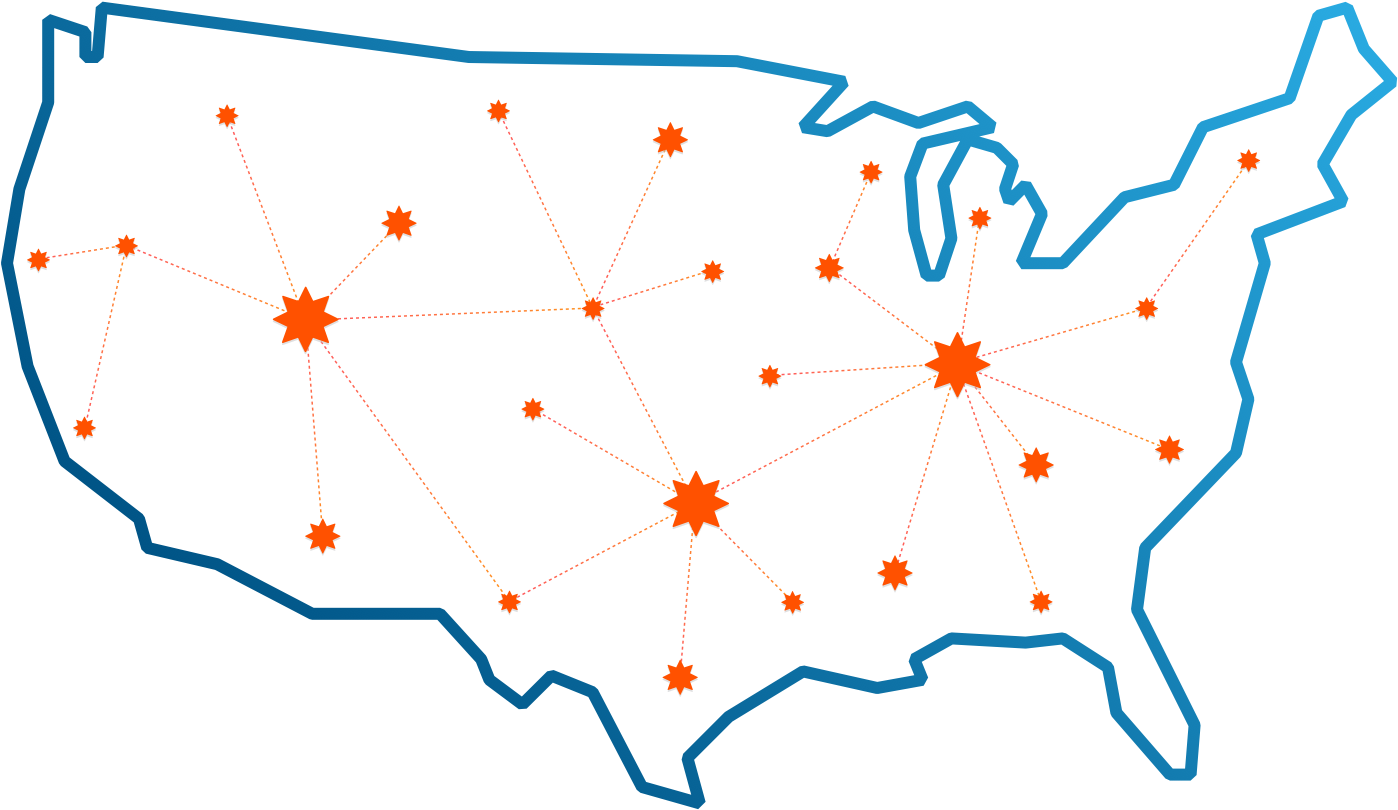 Download Connections Png - Map Of The Us Black And White Printable ...