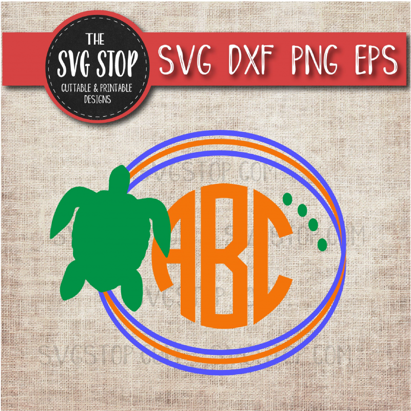 Download Turtle Monogram Frame Example Image - Full Size PNG Image - PNGkit
