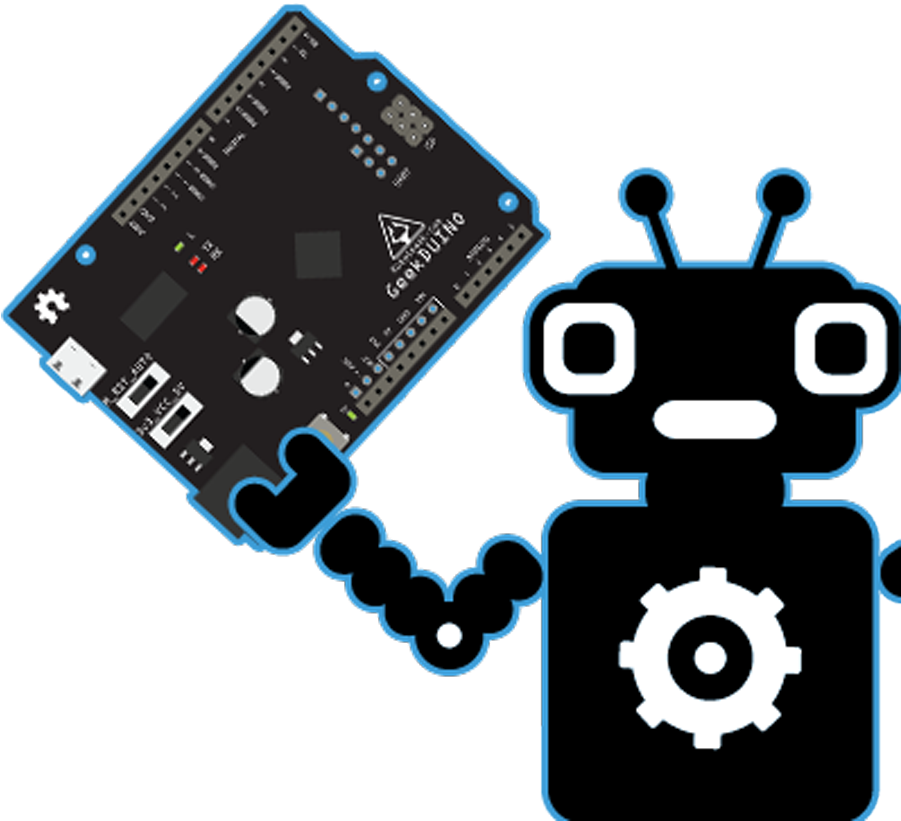 Download Black And White Robot Clipart - Full Size PNG Image - PNGkit