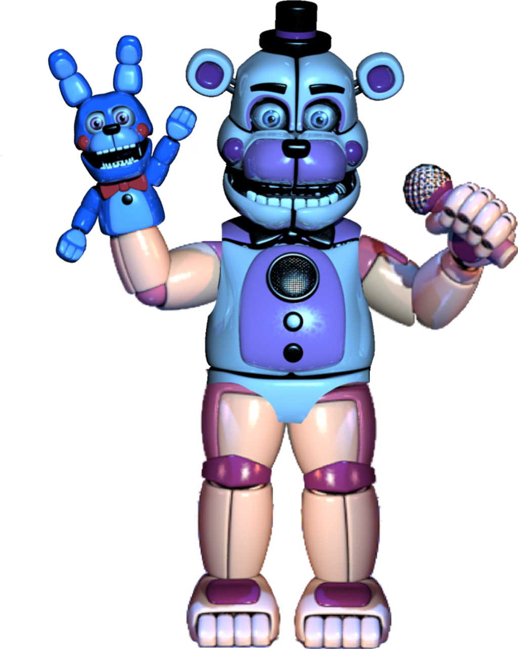 Download Transparent Fnaf Sticker - Funtime Freddy Full Body - PNGkit
